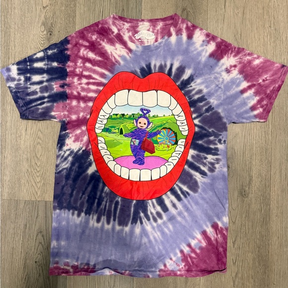 Teletubbies | Tops | Teletubbies Purple Tiedye Tshirt Medium Wildbrain ...